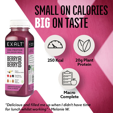 Berry Berry Good Vegan Protein Smoothie - EXALT