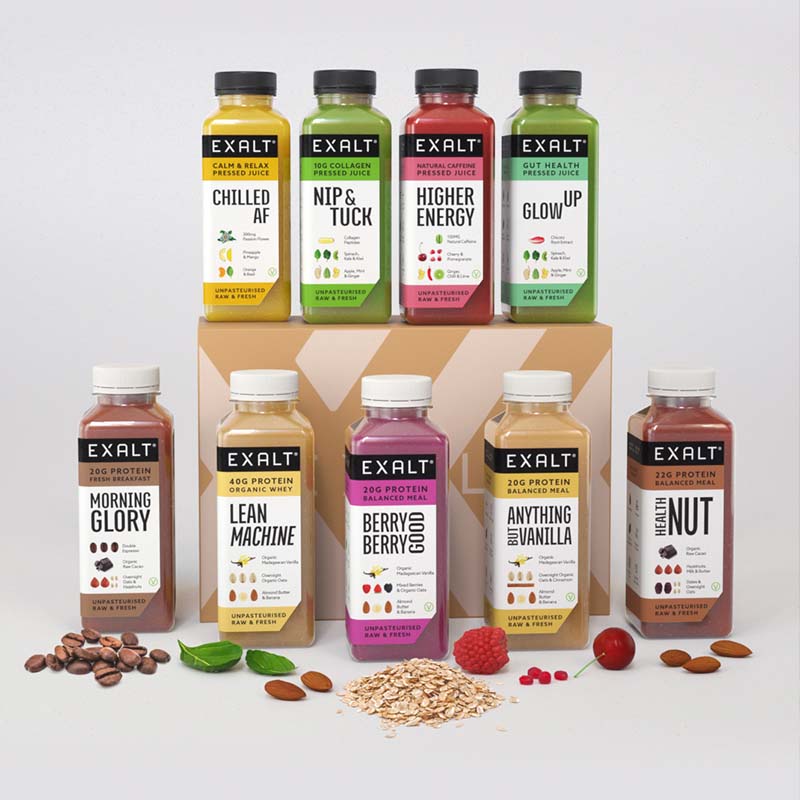EXALT Nutritional Meal Replacement, Fresh Protein Smoothies & Juices