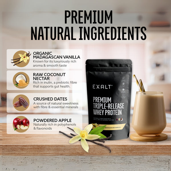 Whey Protein Powder | Organic Cacao - EXALT