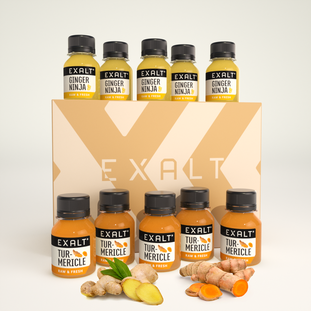 Shot Bundle: 5x Ginger + 5x Turmeric - EXALT